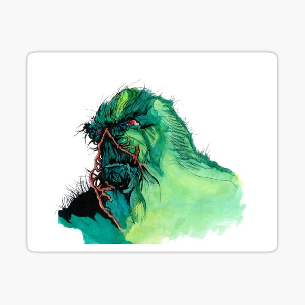 "Swamp Thing Art Sketch " Sticker for Sale by Tech-Noir | Redbubble