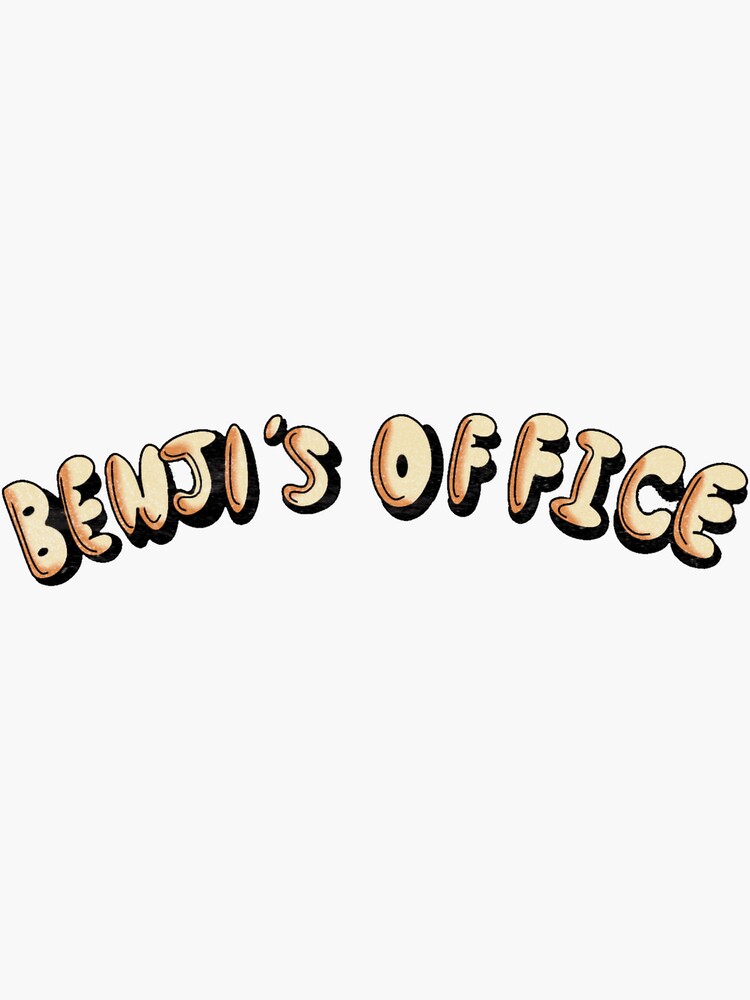 "Benji's Office Sticker " Sticker for Sale by SunriseMerch | Redbubble