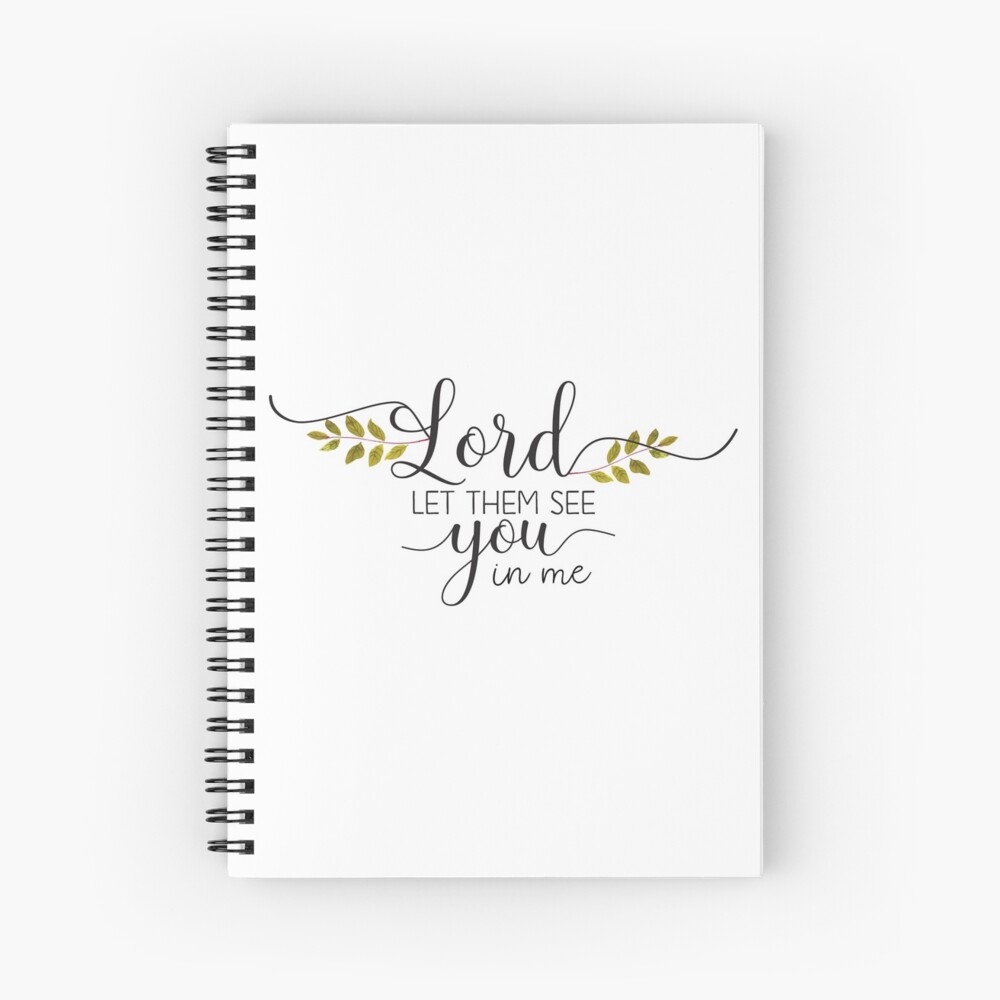 "Christian Quote Watercolor Lettering" Spiral Notebook for Sale by ...