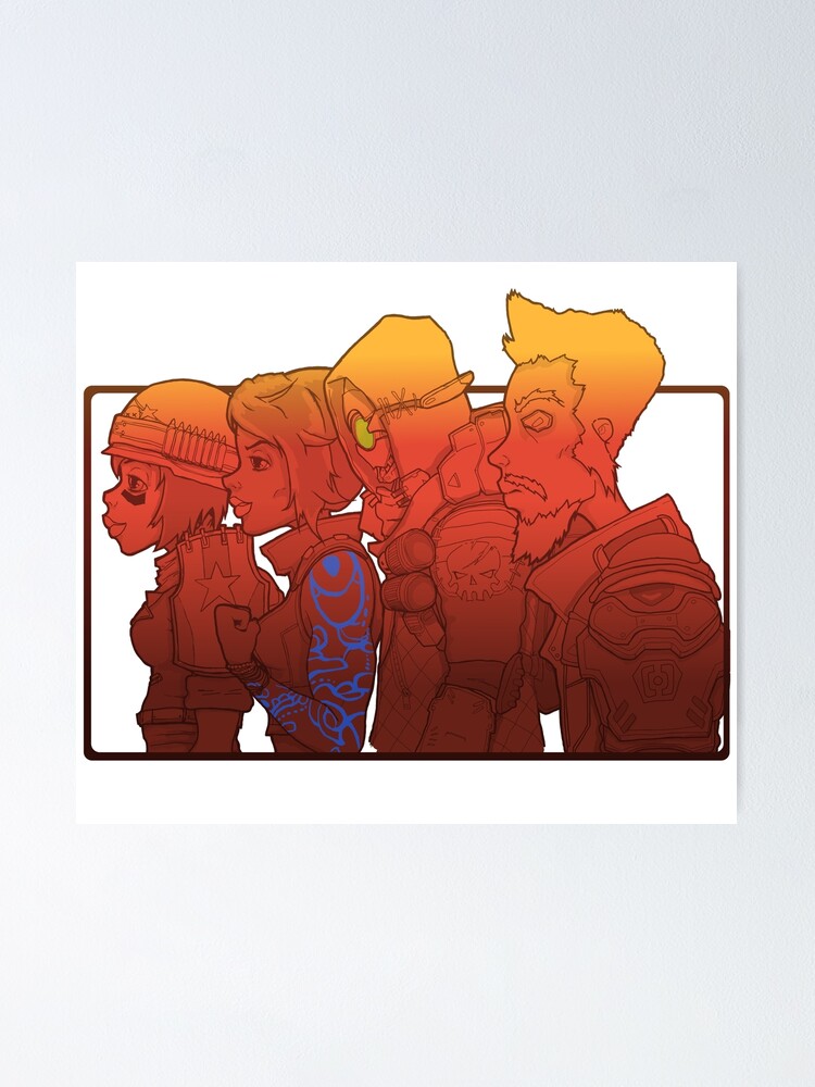 "borderlands 3 characters profile" Poster by squidod | Redbubble