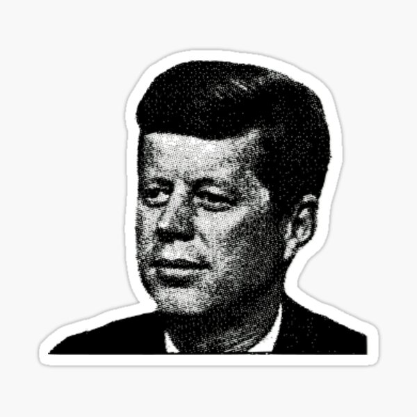 "JFK" Sticker for Sale by jdanner1999 | Redbubble