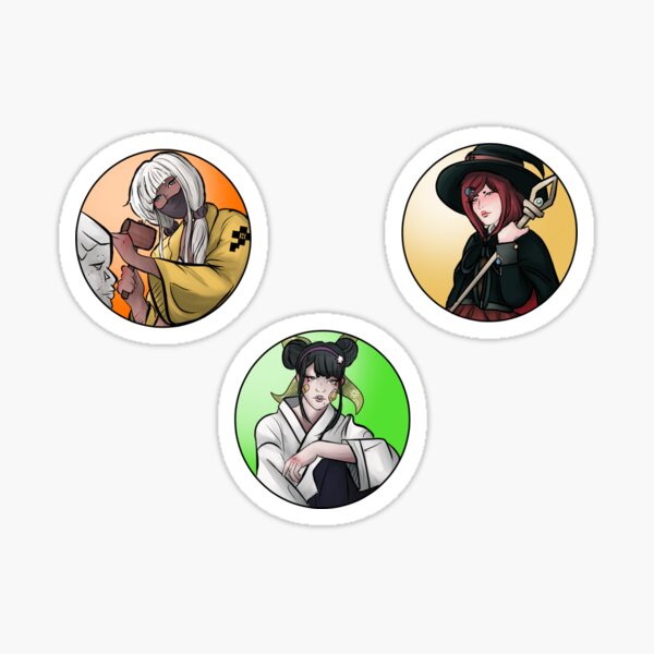 Sticker « DRV3 Angie, Himiko, Tenko », par BearsBloom | Redbubble