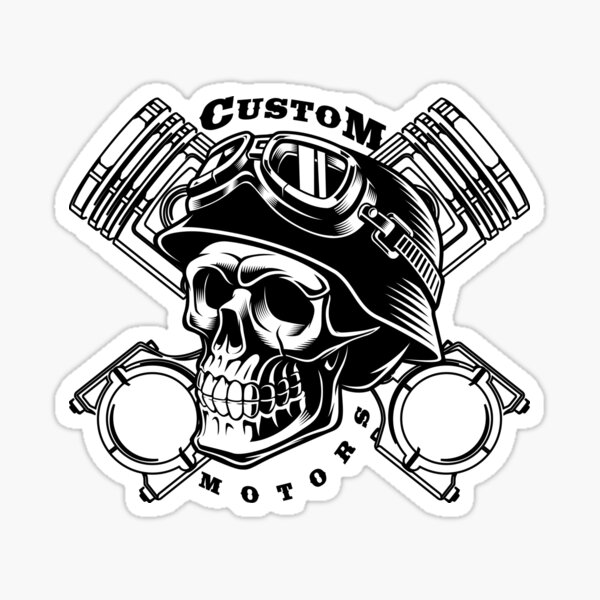 "Custom Motorcycle" Sticker for Sale by InspireGifts | Redbubble