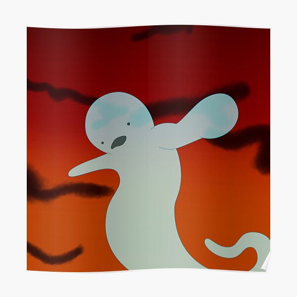 "Derpy Ghost" Poster for Sale by peculiar-art1st | Redbubble