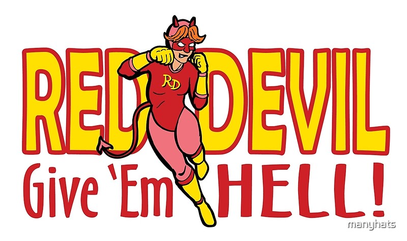 "Red Devil: The Chemo Superhero" by manyhats | Redbubble