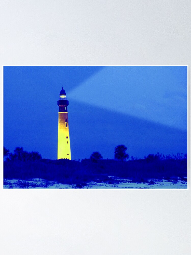 ""Ponce Lighthouse" - lighthouse at Ponce Inlet in Florida" Poster for ...