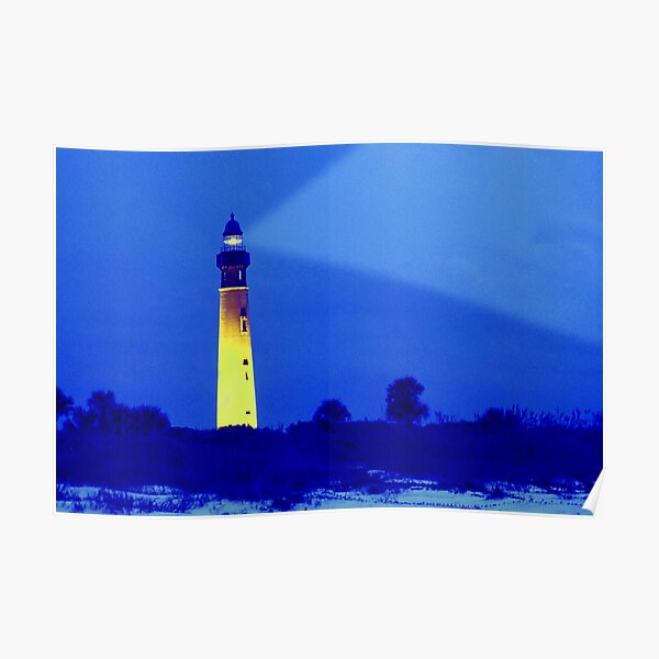 ""Ponce Lighthouse" - lighthouse at Ponce Inlet in Florida" Poster for ...