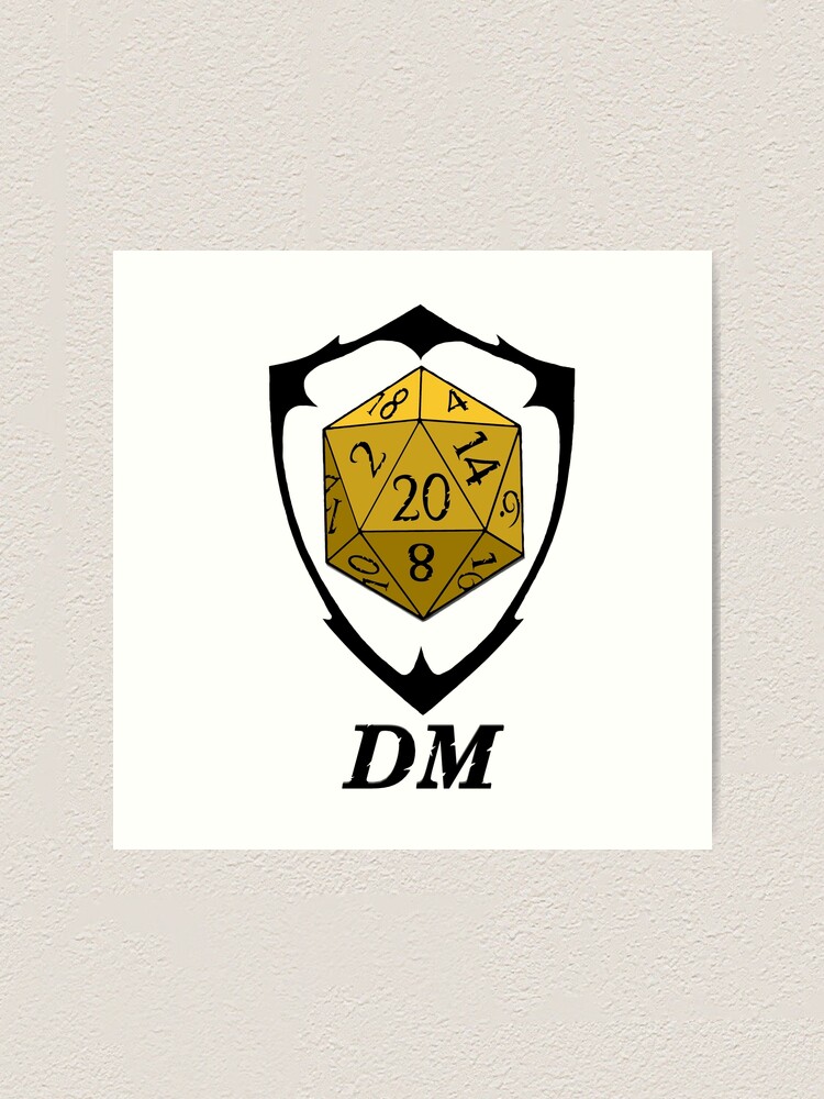 "Dungeons and Dragons DM Logo" Art Print by Joesandy1 | Redbubble