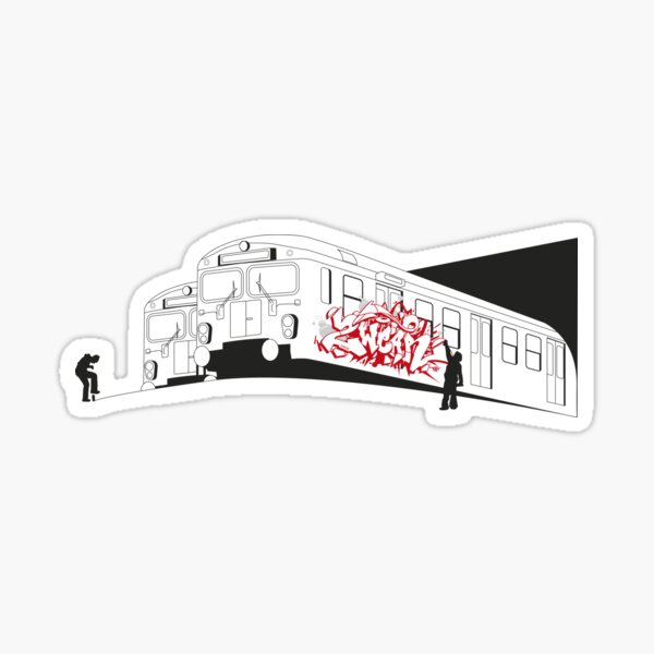"Graffiti Trains " Sticker for Sale by 2wear | Redbubble