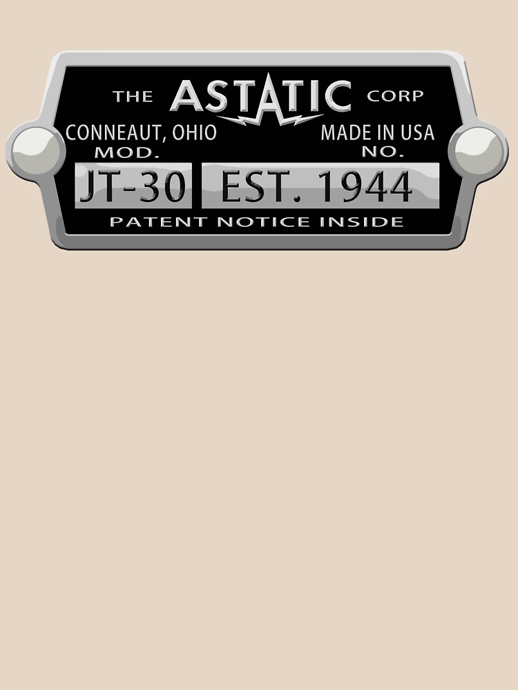 "Astatic JT30 Tag" T-shirt for Sale by brandonrankin | Redbubble ...