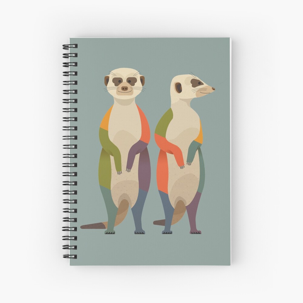 "Hello Meerkats" Spiral Notebook for Sale by printedsparrow | Redbubble