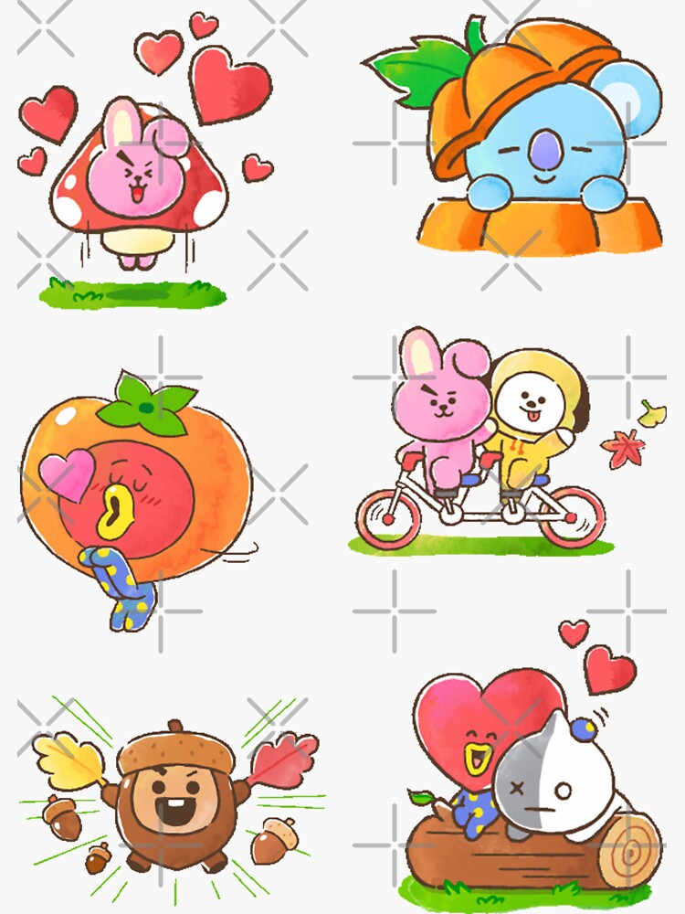 "BT21 FALL" Sticker by odinsxn | Redbubble