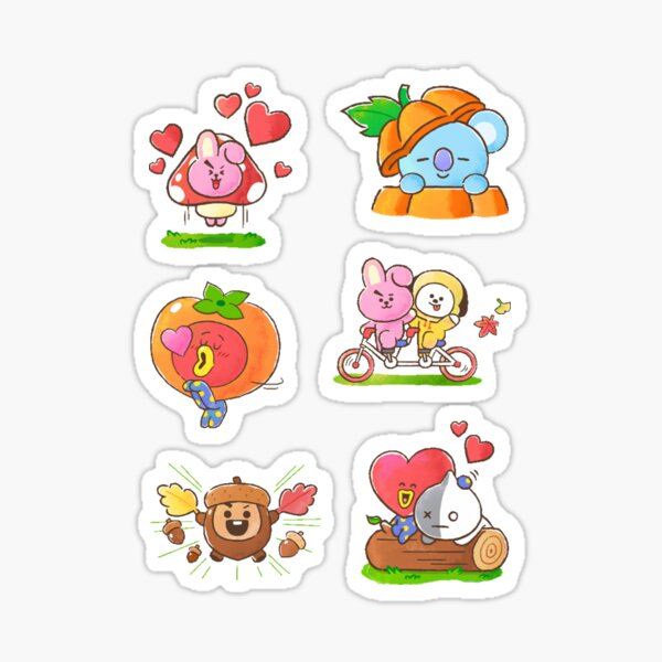 "BT21 FALL" Sticker by odinsxn | Redbubble
