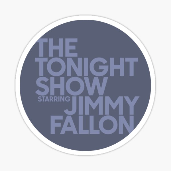 "jimmy fallon " Sticker for Sale by jdanner1999 | Redbubble