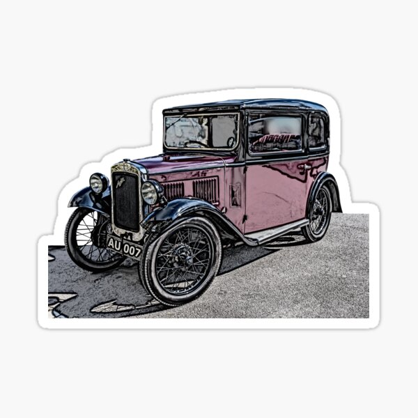 "Austin 7" Sticker for Sale by Millysuewood | Redbubble