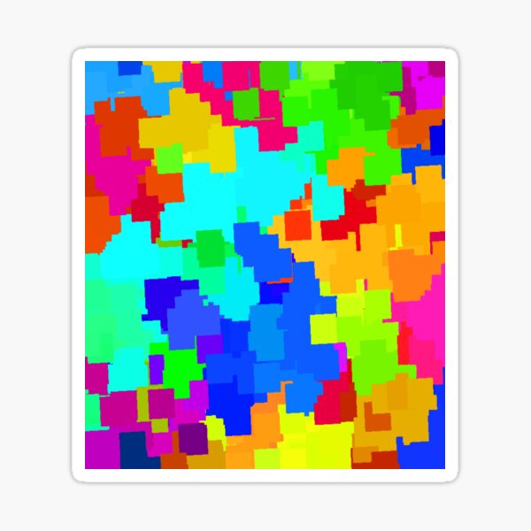 "bright digital camo" Sticker by TheBoyTeacher | Redbubble