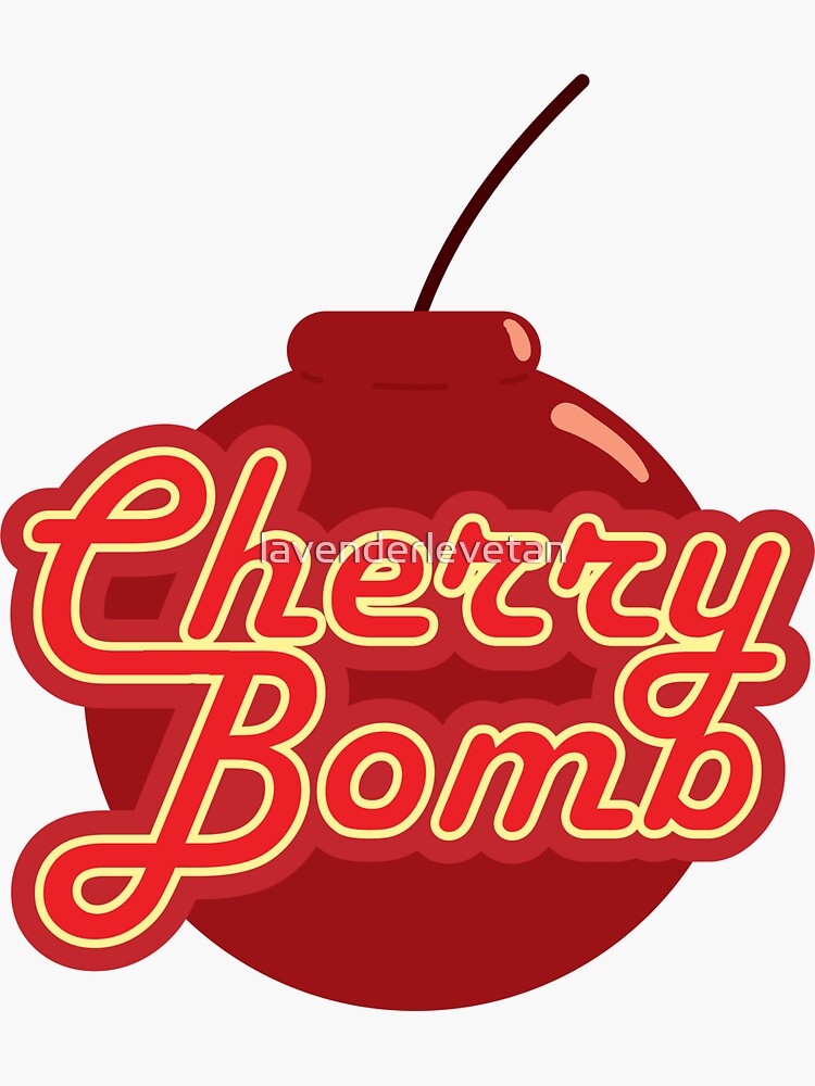 "Cherry Bomb" Sticker for Sale by Graphic-Eve | Redbubble