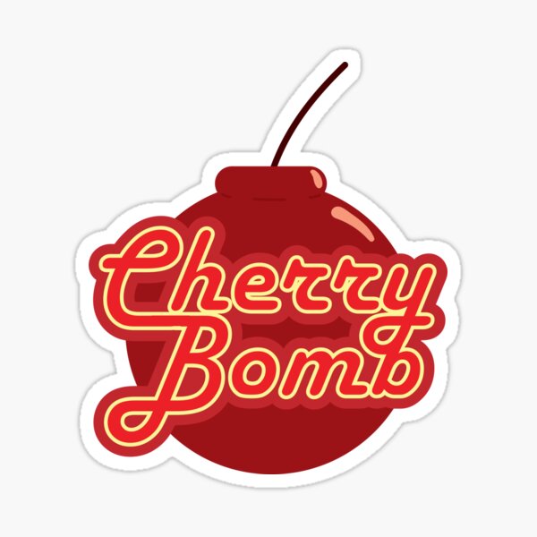 "Cherry Bomb" Sticker for Sale by Graphic-Eve | Redbubble
