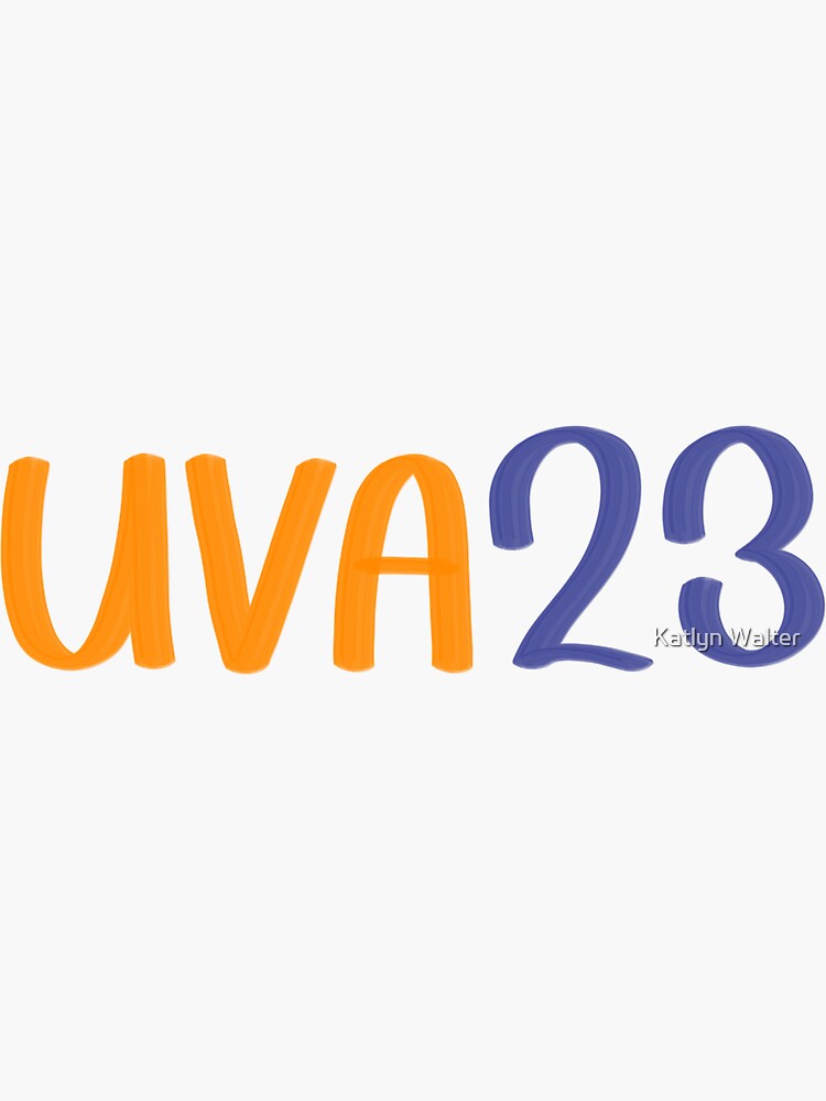 "uva 2023 sticker" Sticker for Sale by wkatlyn | Redbubble