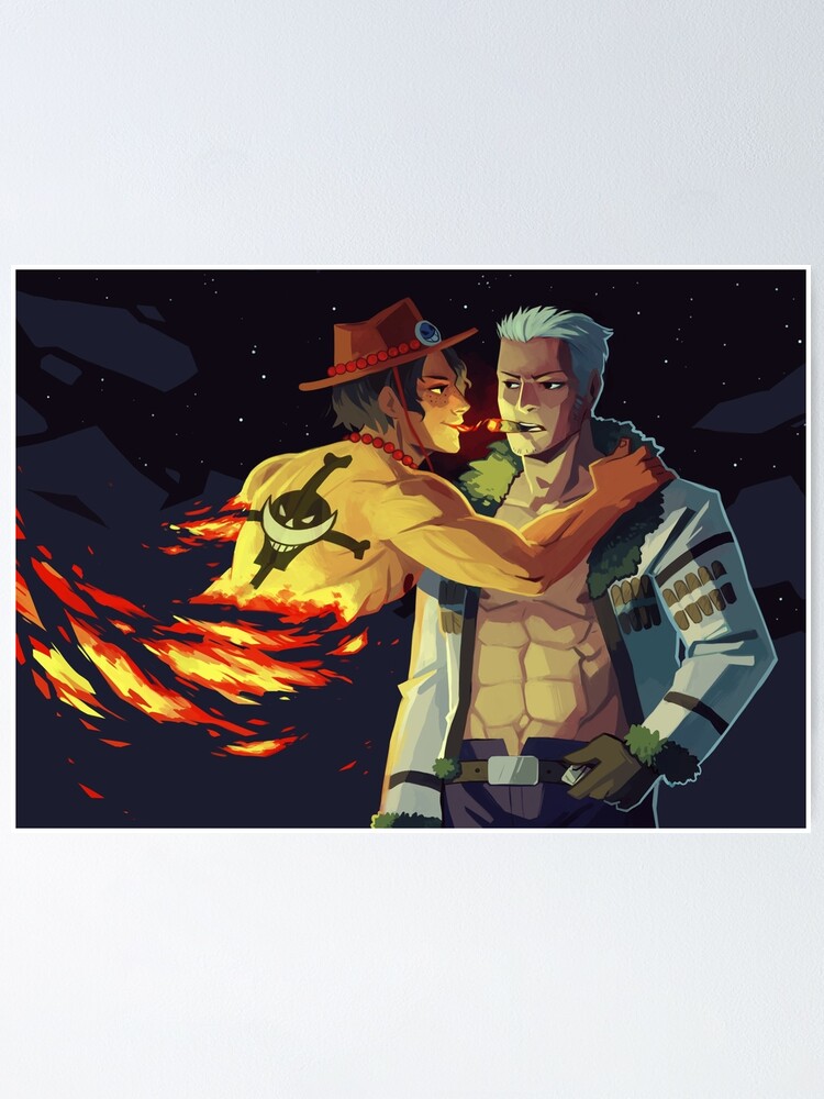 Ace And Smoker One Piece Poster For Sale By Anyanp Redbubble