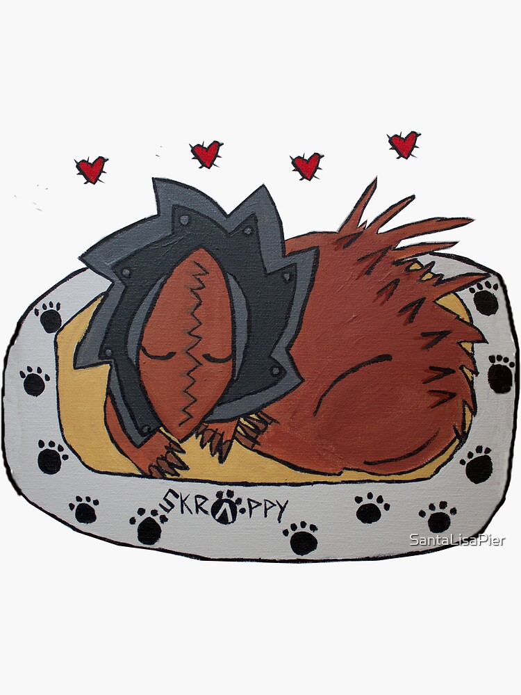 "Borderlands - Happy Skrappy" Sticker for Sale by SantaLisaPier | Redbubble