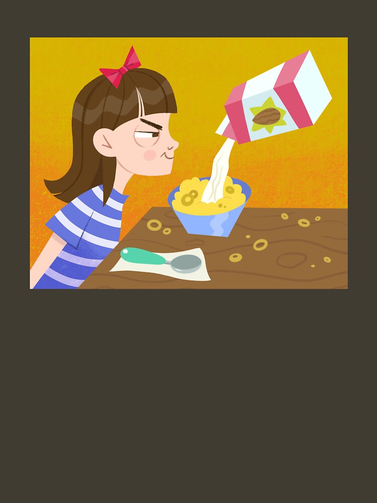 "Matilda eating cereal" T-shirt for Sale by prisoneroftoday | Redbubble ...