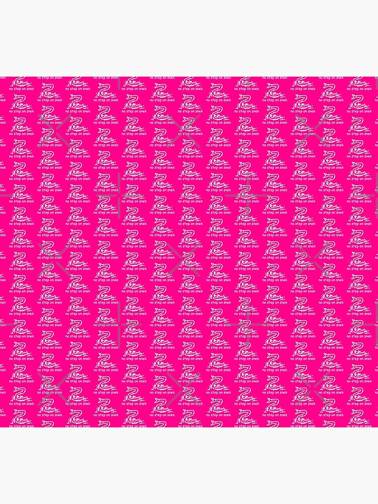 "No Step on Snek Magenta Pink and white modern flag Don't tread on me ...