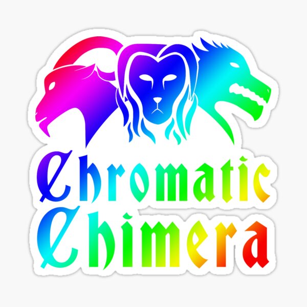 "Chromatic Chimera Logo" Sticker for Sale by ChromatiChimera | Redbubble