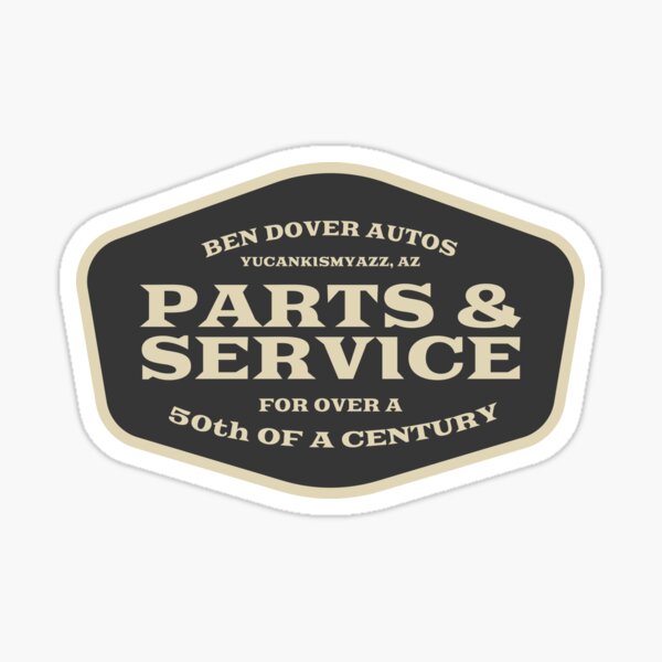 "Ben Dover Autos" Sticker for Sale by GarageRatArt | Redbubble