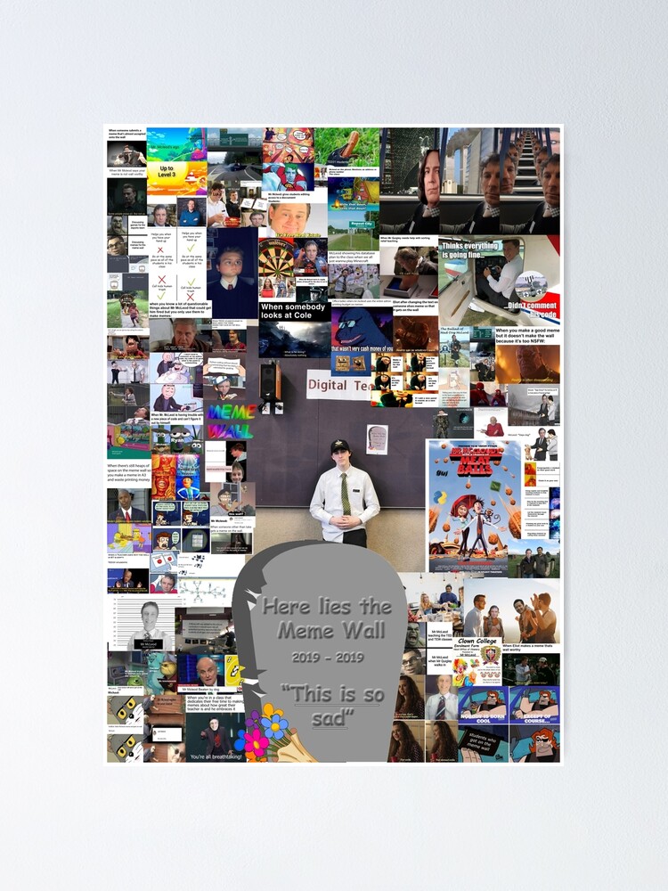 "Meme Wall Mosaic" Poster by tootcrazu | Redbubble