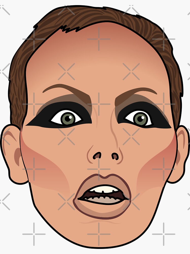 "Alyssa Edwards Gagged" Sticker for Sale by Jakmalone | Redbubble