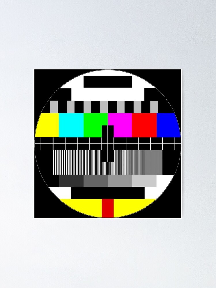 "90's TV Test pattern" Poster by caroljordan | Redbubble
