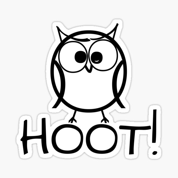 Pegatina «Este pequeño búho de dibujos animados es un puntazo» de ...
