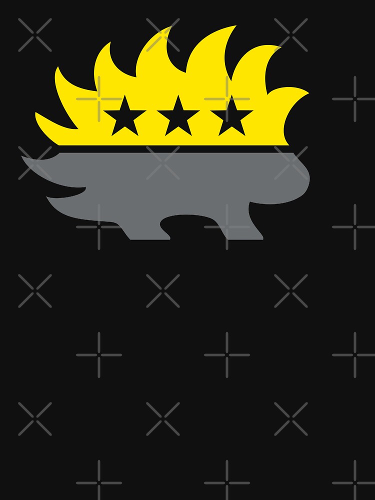 "ancap libertarian porcupine black and yellow anarcho capitalist symbol ...