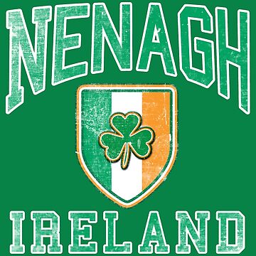 "Nenagh, Ireland with Shamrock" Sticker for Sale by Greenbaby | Redbubble