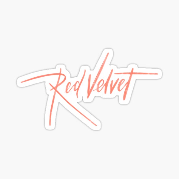 "Red Velvet Logo" Sticker for Sale by coversix | Redbubble