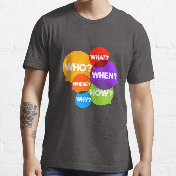 "Questions in english" T-shirt for Sale by Zimbo-Zimbo | Redbubble ...