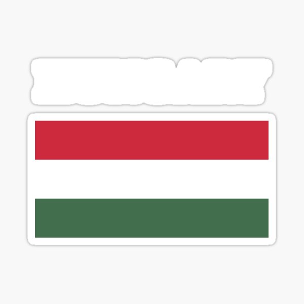 "Hungary Hungarian Flag " Sticker for Sale by vladocar | Redbubble