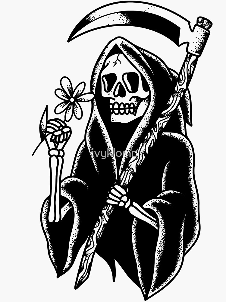 "Reaper" Sticker for Sale by ivyklomp | Redbubble