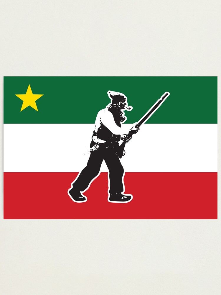 Lámina fotográfica «Quebec Patriote Flag Modern Lower Canada Patriot ...