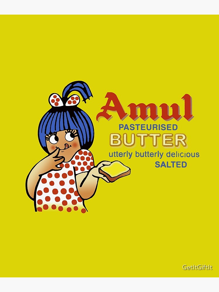 "Amul Butter Iconic Indian Food design" Poster for Sale by GetItGiftIt ...