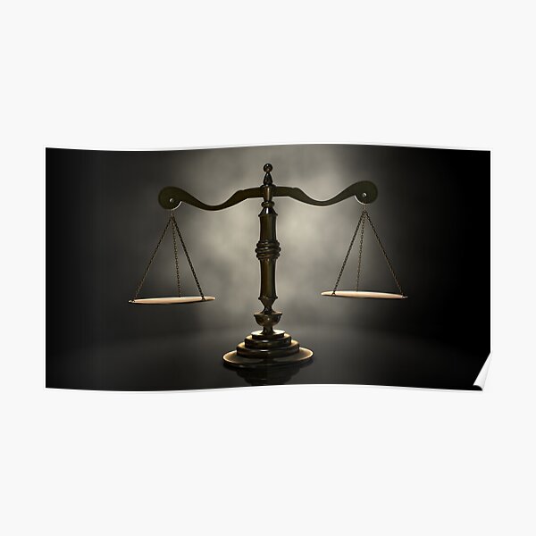 Scales Of Justice Wall Art | Redbubble