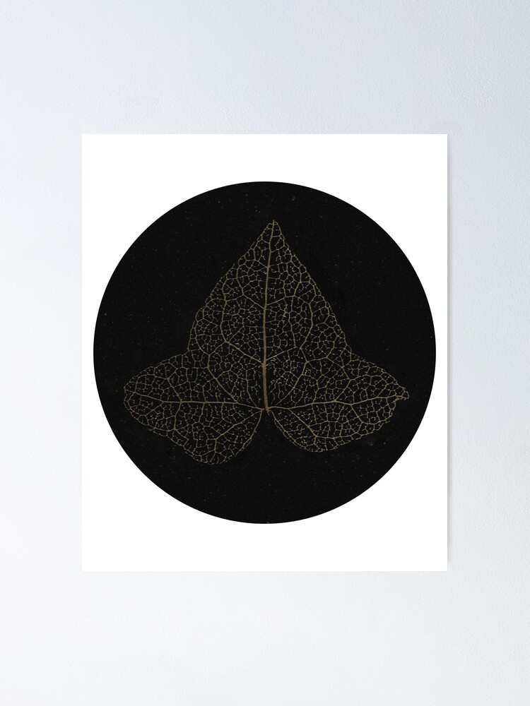 "Skeleton Gold Leaf" Poster for Sale by BakenekoArt | Redbubble