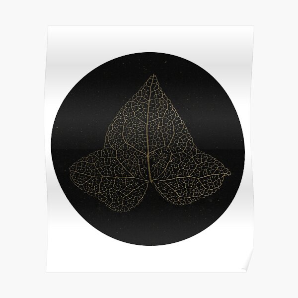 "Skeleton Gold Leaf" Poster for Sale by BakenekoArt | Redbubble