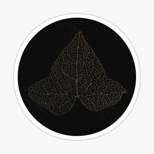 "Skeleton Gold Leaf" Sticker for Sale by BakenekoArt | Redbubble