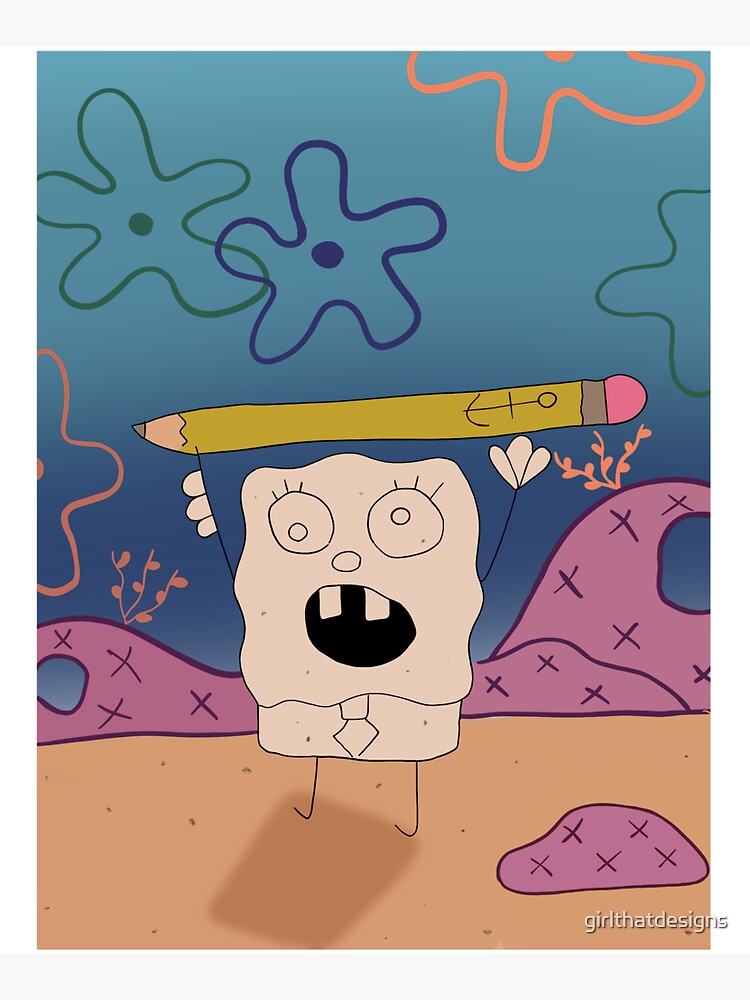 "SpongeBob SquarePants Pencil Meme" Tote Bag for Sale by ...