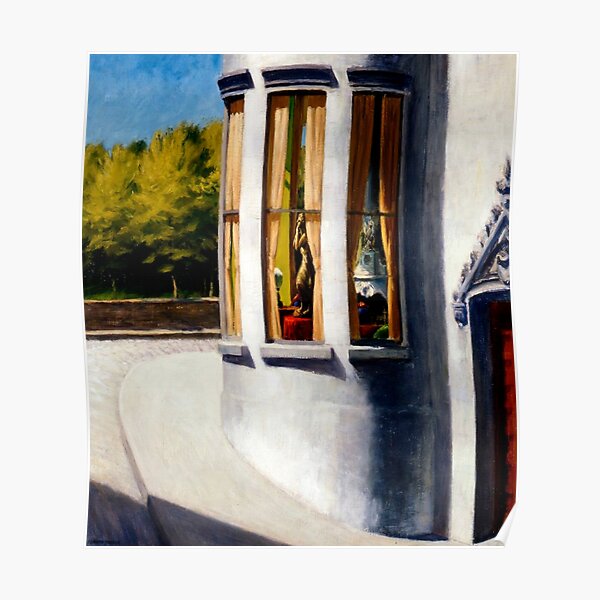 "August in the City-Edward Hopper" Poster by LexBauer | Redbubble