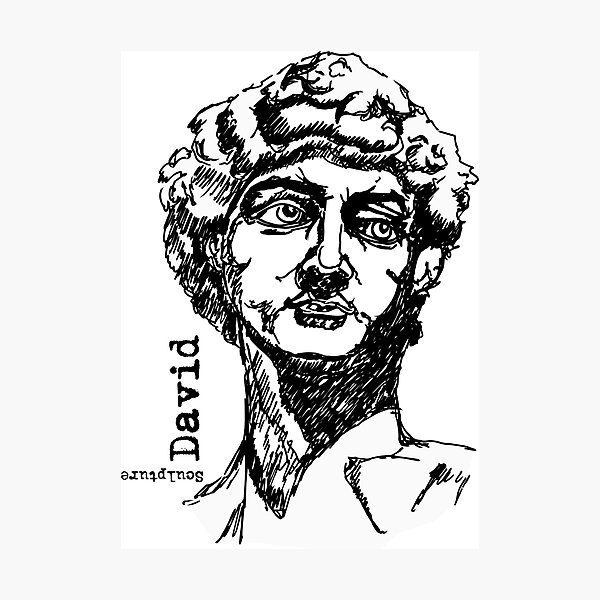 Lámina fotográfica « El héroe bíblico David David es una obra maestra ...