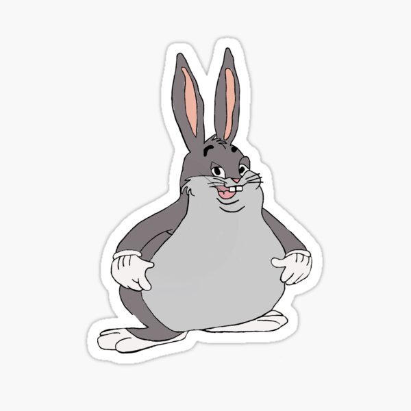 "Big Chungus meme" Sticker by stickersbyeva | Redbubble