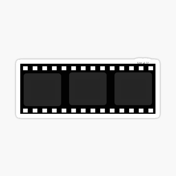 "Film Reel" Sticker by dominiccivilart | Redbubble